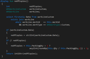 WHS Label copies, Custom work, display methods on labels - ER-Consult